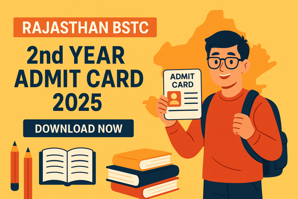 How to Download Rajasthan BSTC 2nd Year Admit Card 2025 at ...